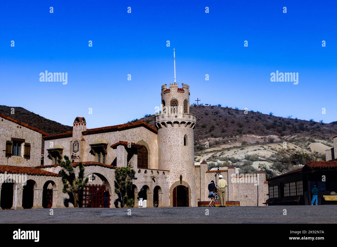 Scotty's Castle in Death Valley National Park in California Stock Photo ...