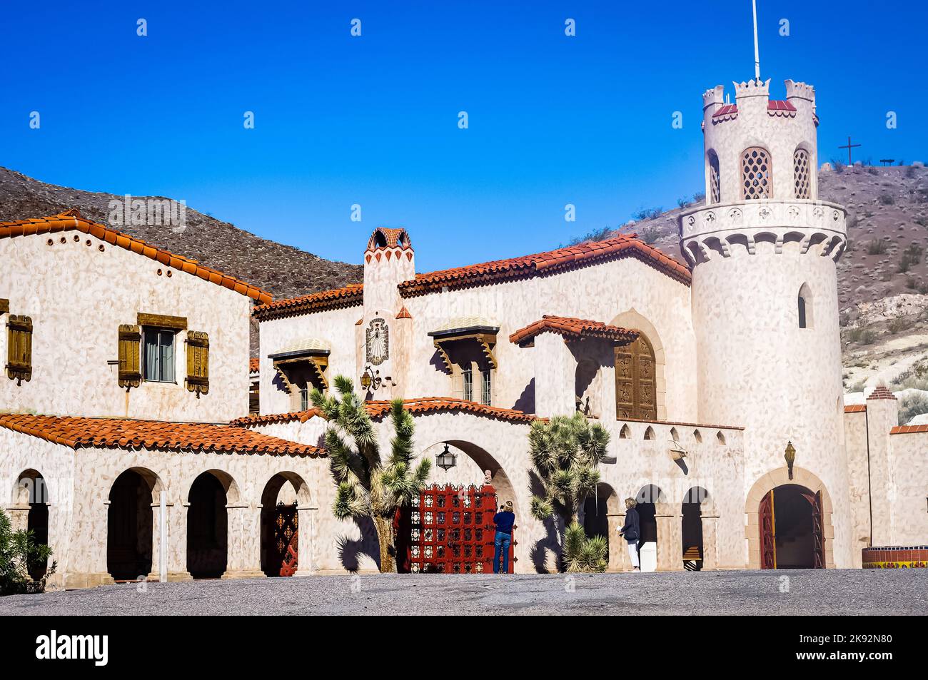 Scotty's Castle in Death Valley National Park in California Stock Photo ...