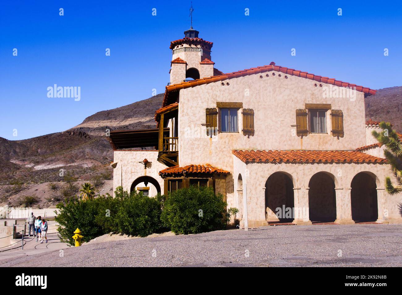 Scotty's Castle in Death Valley National Park in California Stock Photo ...