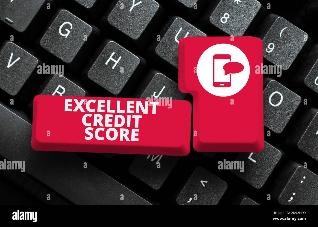 Inspiration showing sign Excellent Credit Score. Business concept ...
