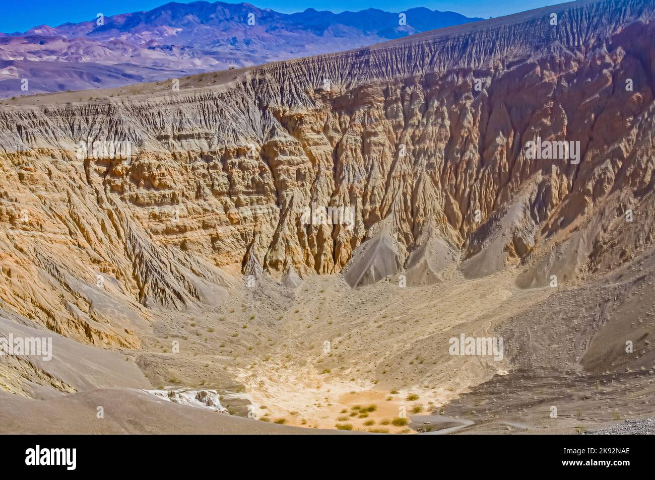 Ubehebe Crater in Death Valley National Park in California Stock Photo ...