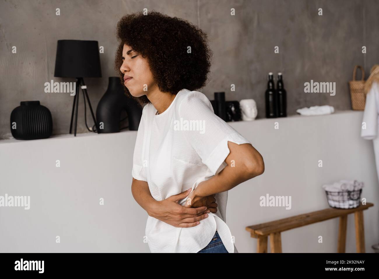 African woman with pelvic inflammatory disease. PID infection of one or ...