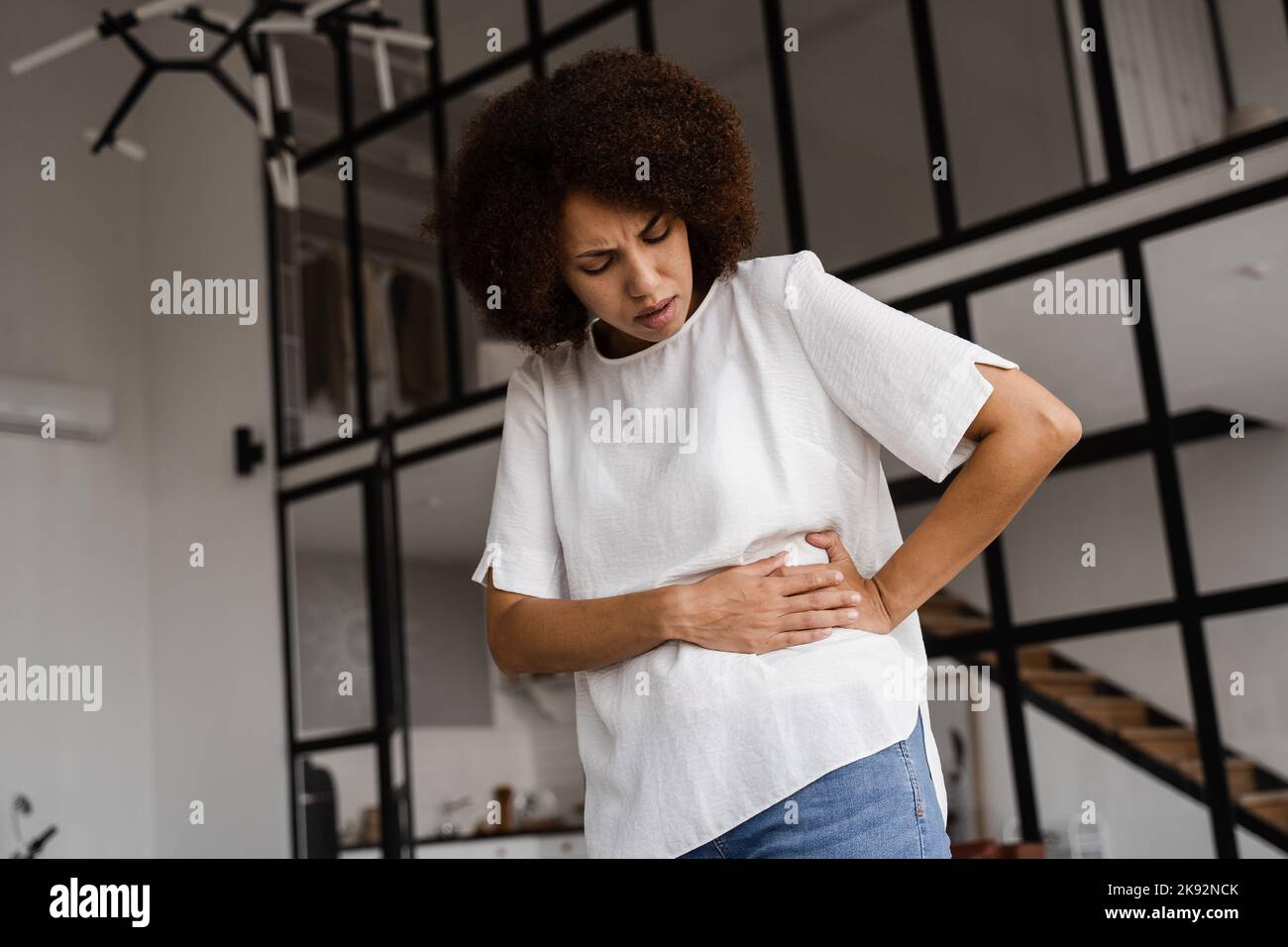 African woman with pelvic inflammatory disease. PID infection of one or ...