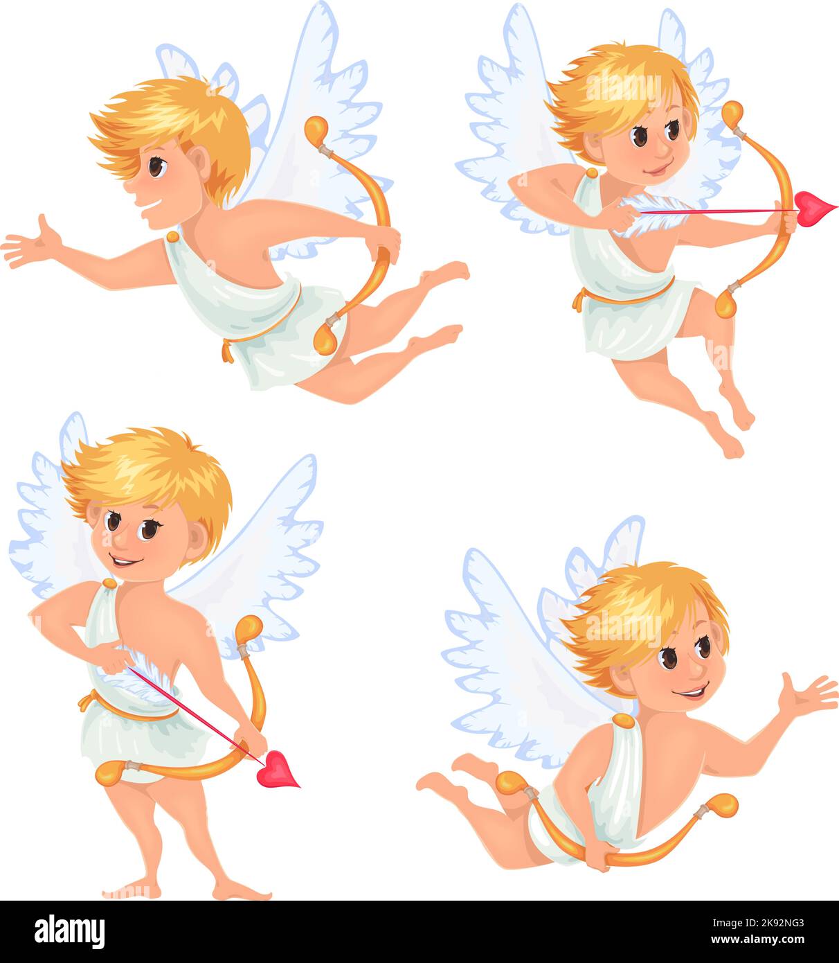 Little angle.Cupid with arrow.Valentine Stock Vector Image & Art - Alamy