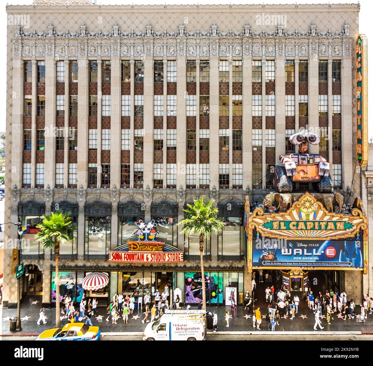 Los Angeles, USA - July 5 , 2008: people visit famous El Capitan ...