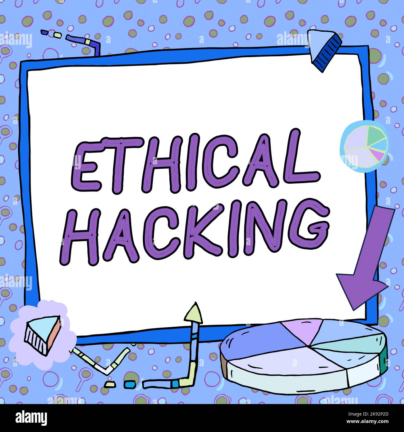 Hand writing sign Ethical Hacking. Concept meaning a legal attempt of ...