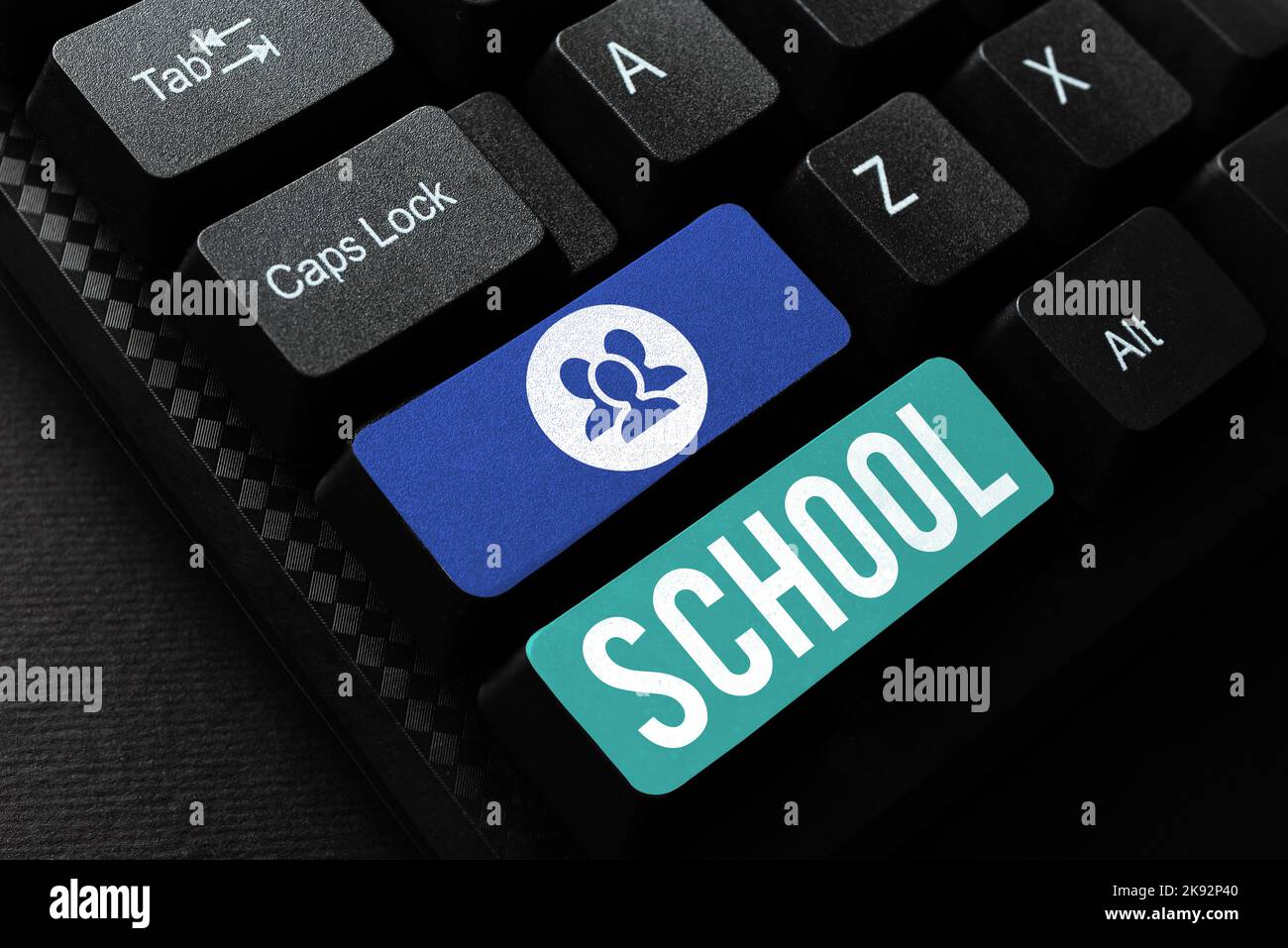 Text sign showing School. Internet Concept designed to provide learning ...