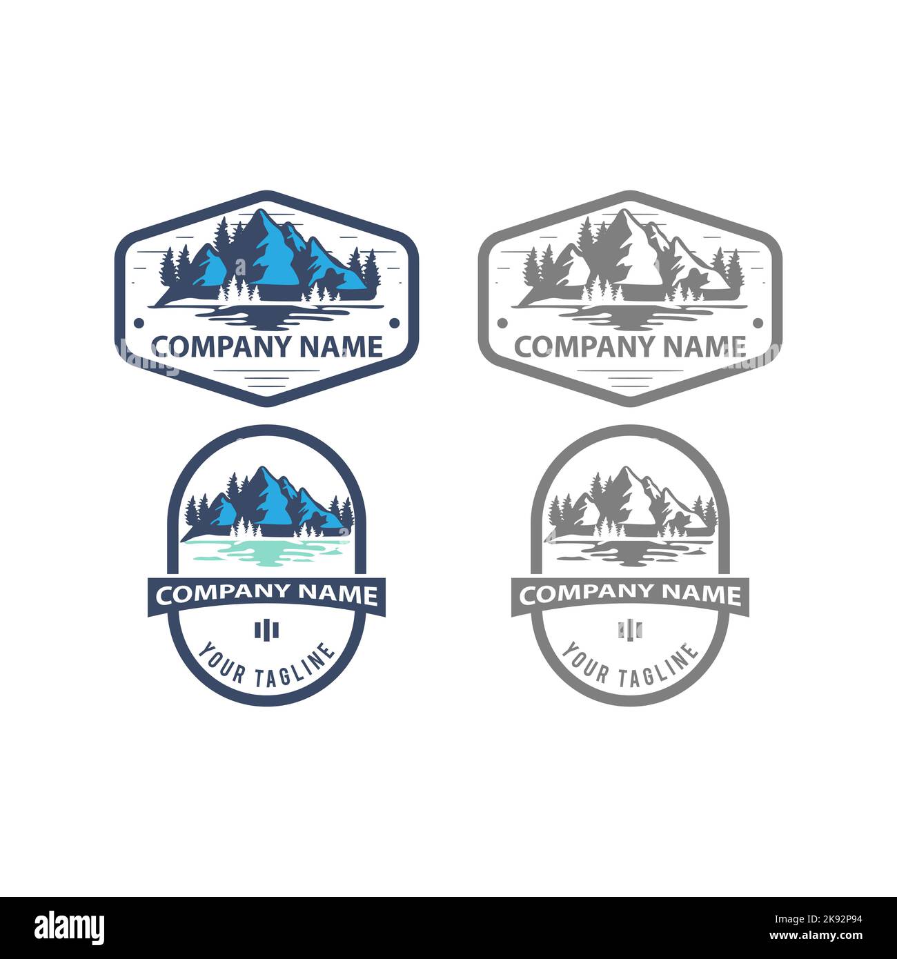 Set emblem Hiking, Extreme Outdoors,Logo Vector Hiker or Climber ...