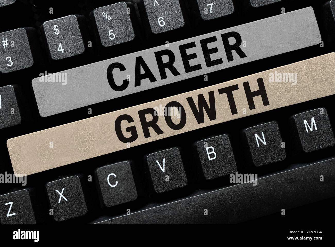 Text showing inspiration Career Growth. Concept meaning Development ...