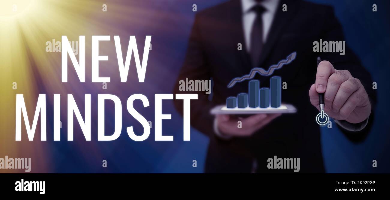 Inspiration showing sign New Mindset. Business showcase freshly madeup ...