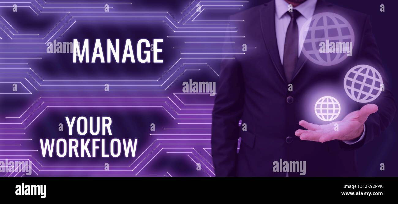Text caption presenting Manage Your Workflow. Word for Workforce ... Text caption presenting Manage Your Workflow. Word for Workforce ...
