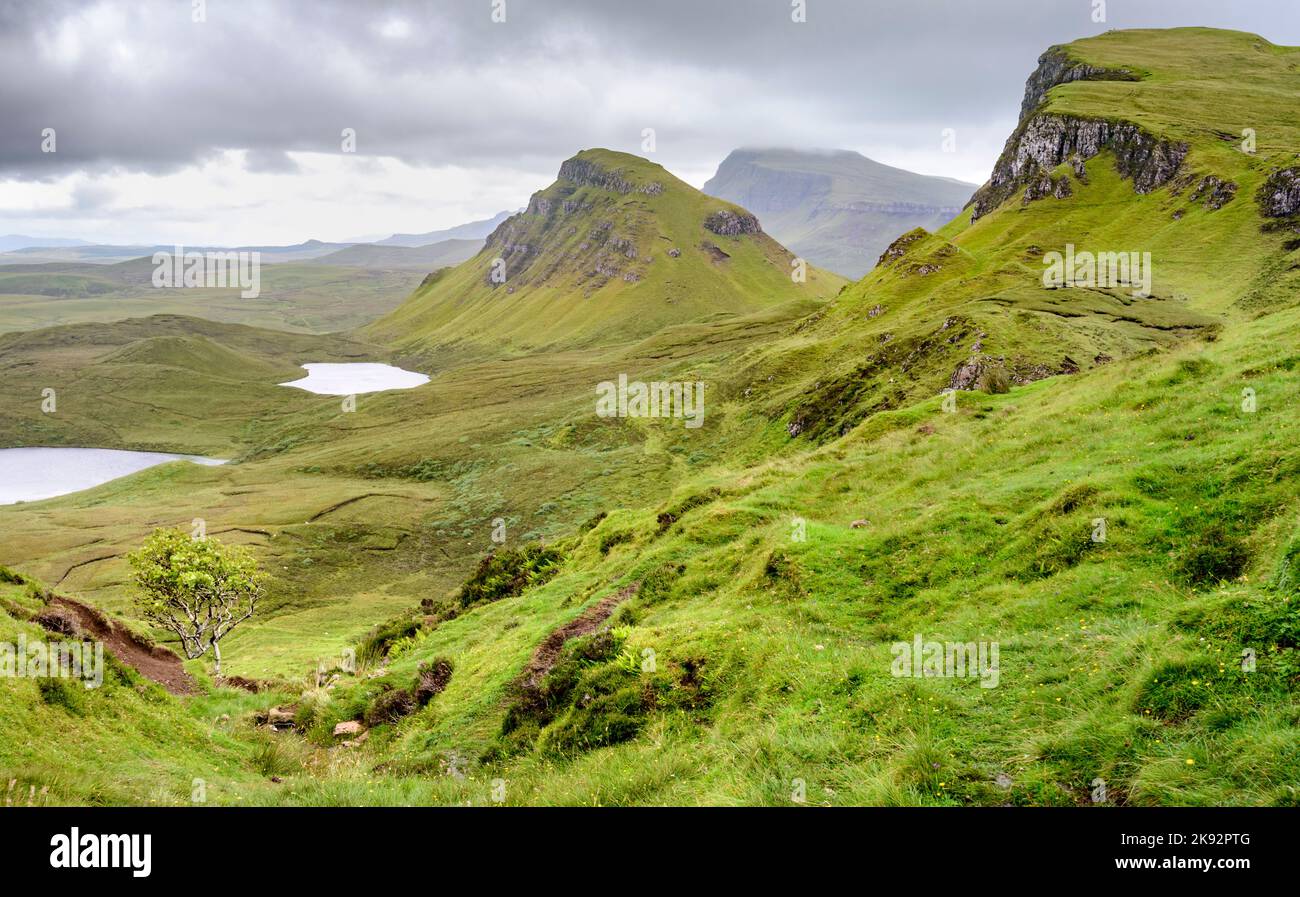 Beautiful,dramatic Scottish mountainous scenery,pointed,jagged mountain ...