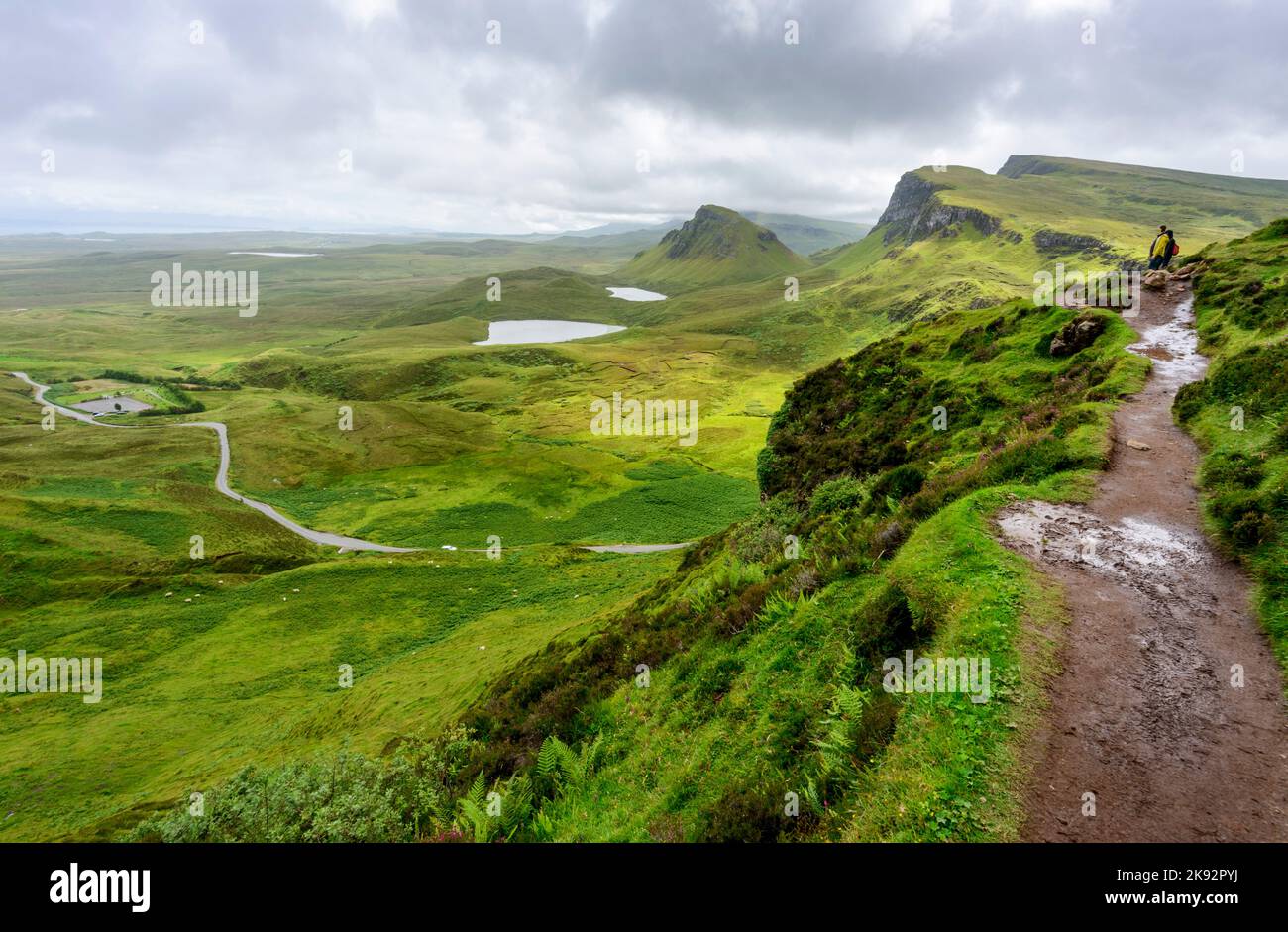 Beautiful,dramatic Scottish, Skye mountain scenery,jagged peaks,winding ...