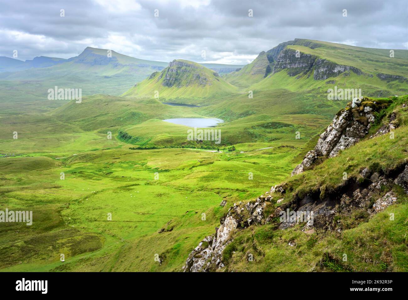 Beautiful,dramatic Scottish, Skye mountain scenery,jagged peaks,winding ...