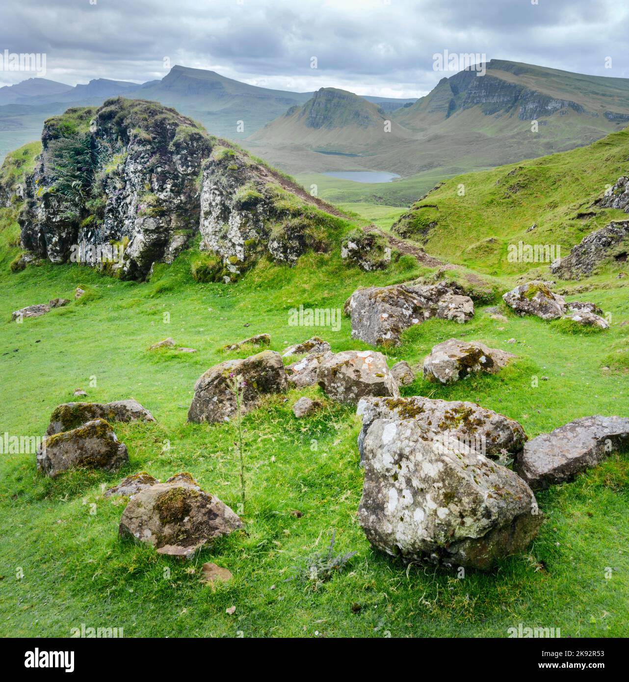 Beautiful,dramatic Scottish mountainous scenery,pointed,jagged mountain ...
