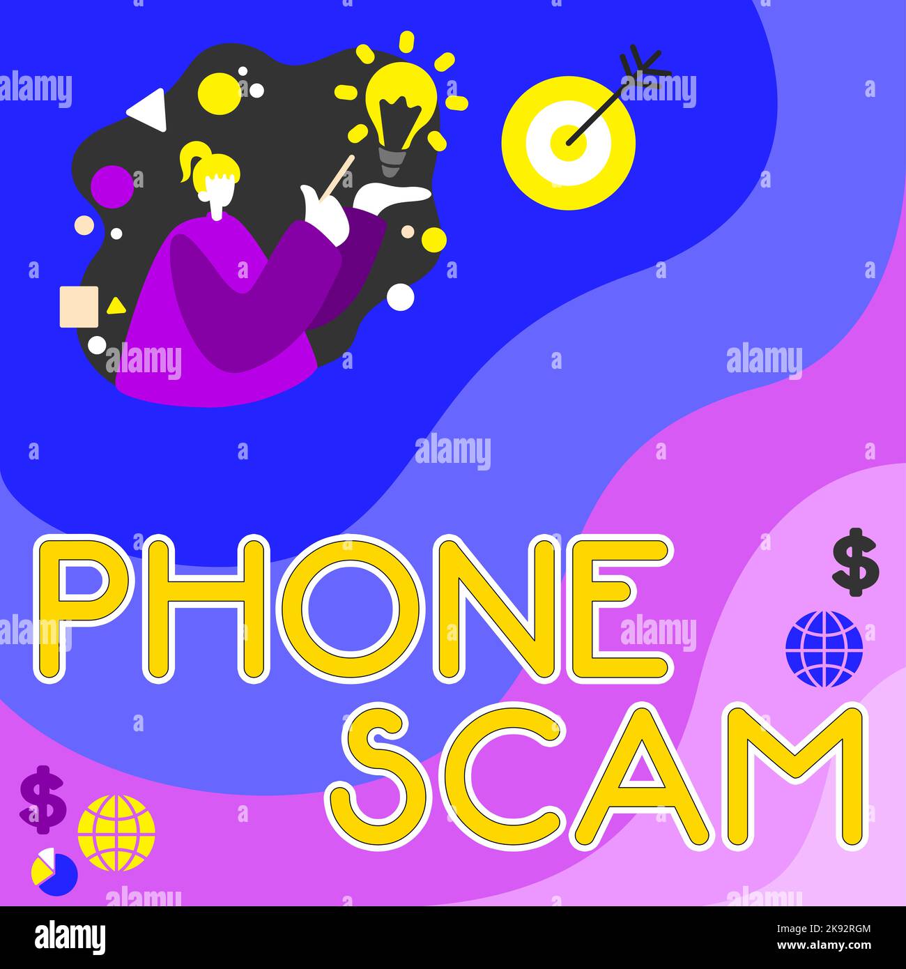 Writing displaying text Phone Scam. Business showcase getting unwanted calls to promote products ...