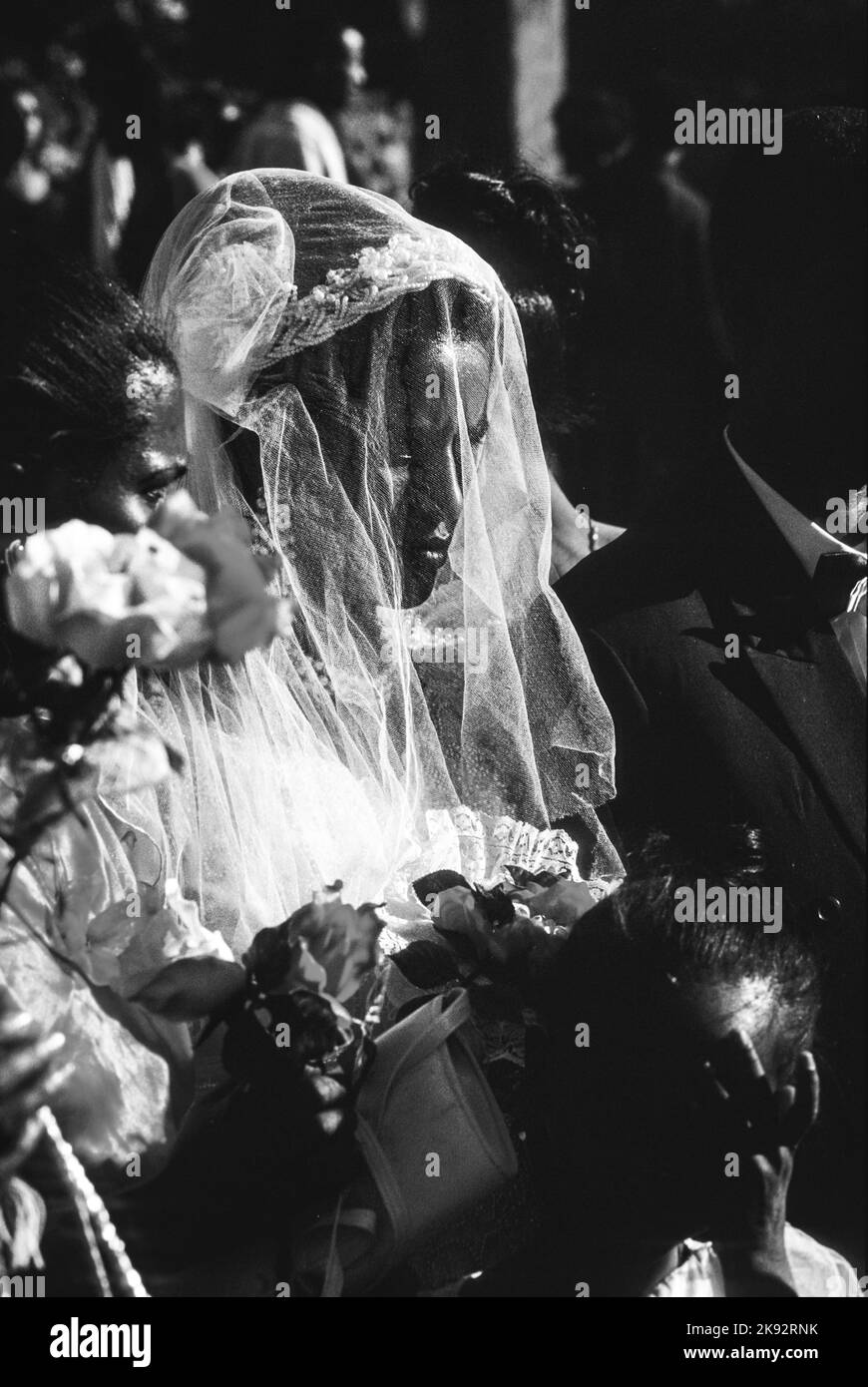 Gondar, Ehhiopia - July 1,1998: coptic woman marries in Gondar ...