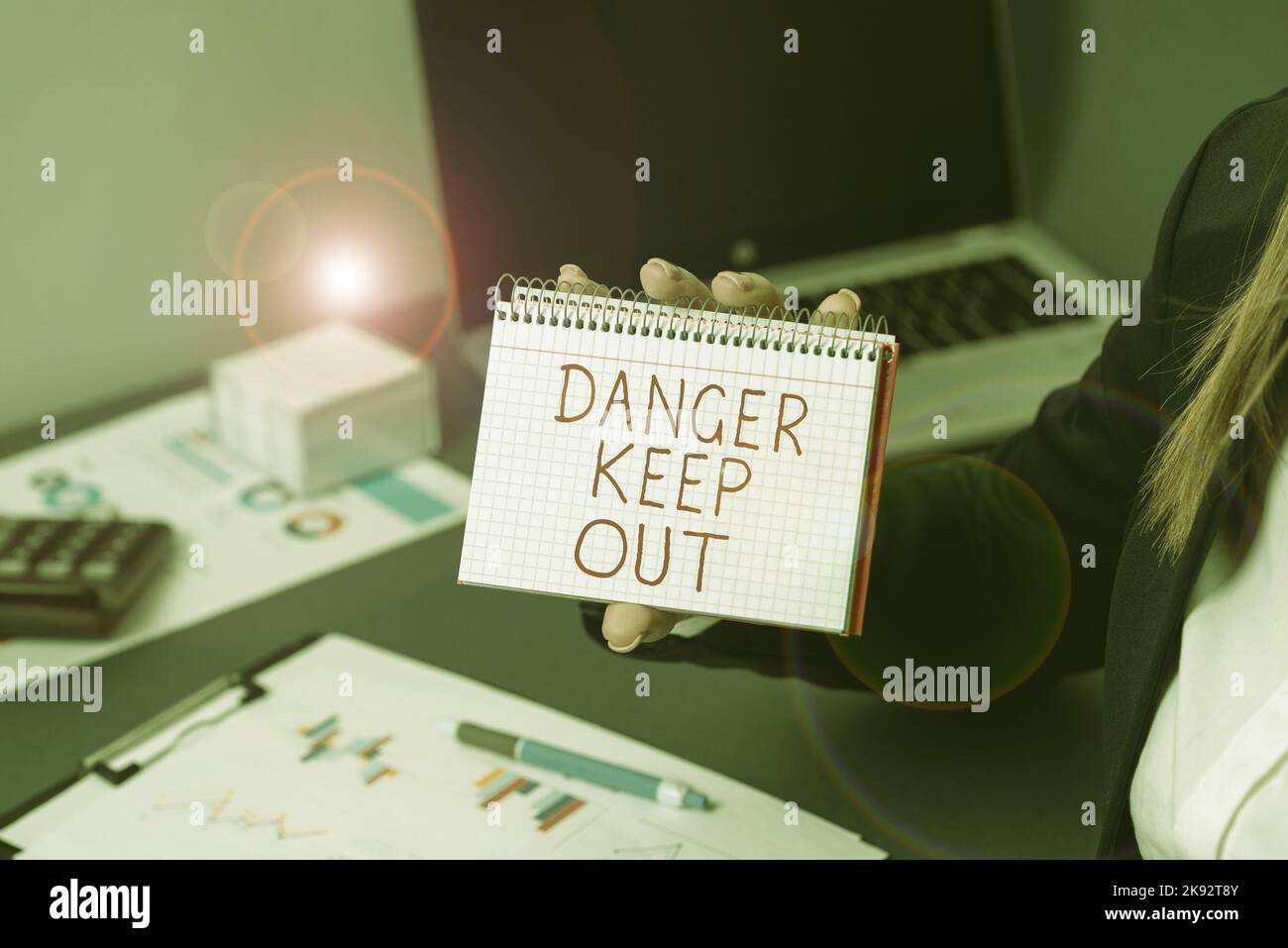 Handwriting text Danger Keep Out. Internet Concept Warning Restriction ...