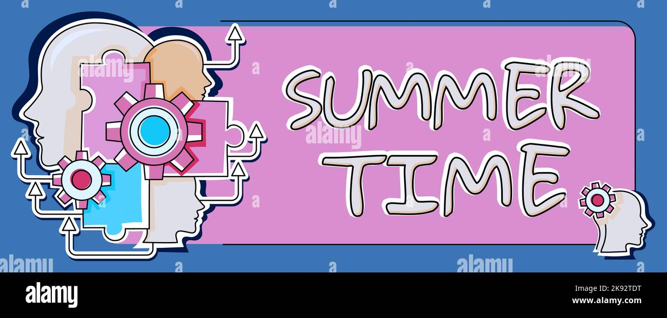 Conceptual caption Summer Time. Word for the hottest season of the year ...
