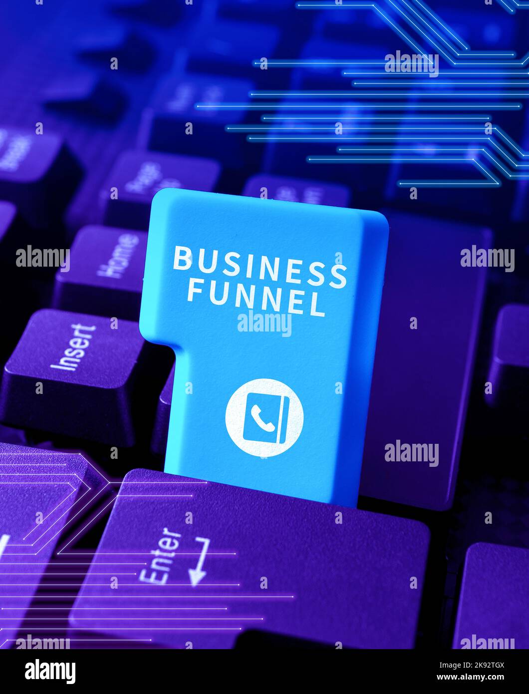 Writing displaying text Business Funnel. Business showcase scale or ...