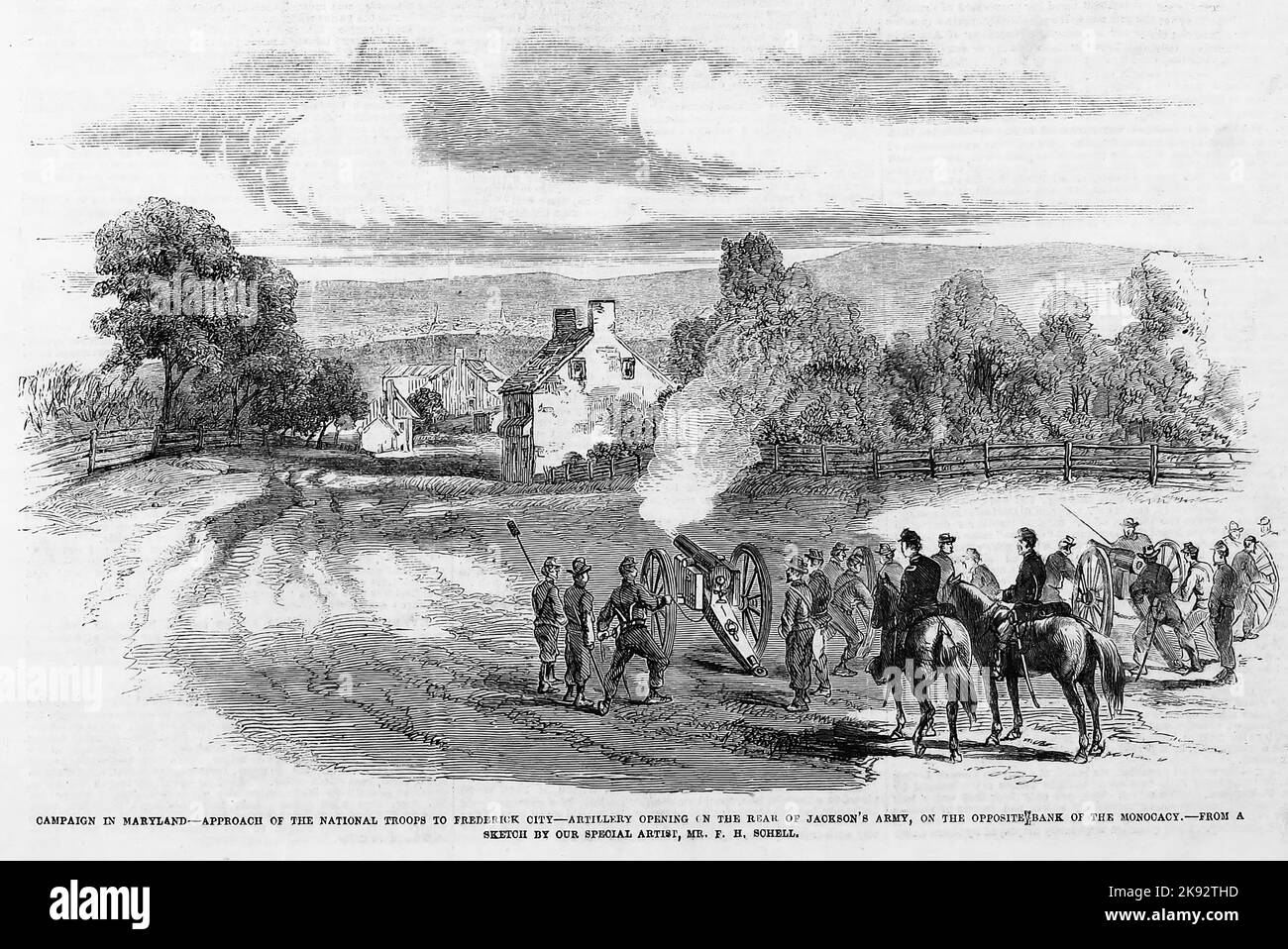 Campaign in Maryland - Approach of the National troops to Frederick ...