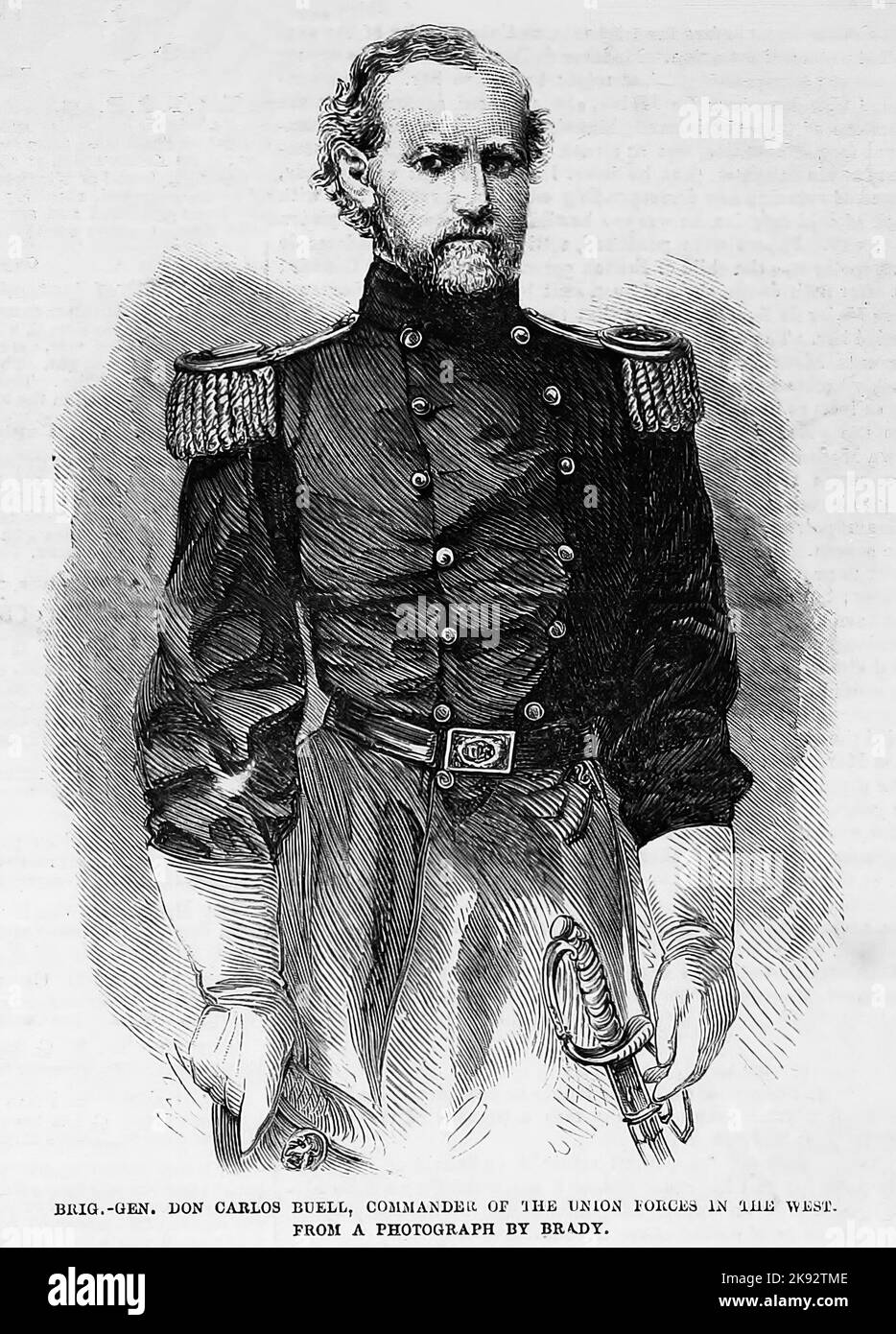 Portrait of Brigadier General Don Carlos Buell, commander of the Union ...