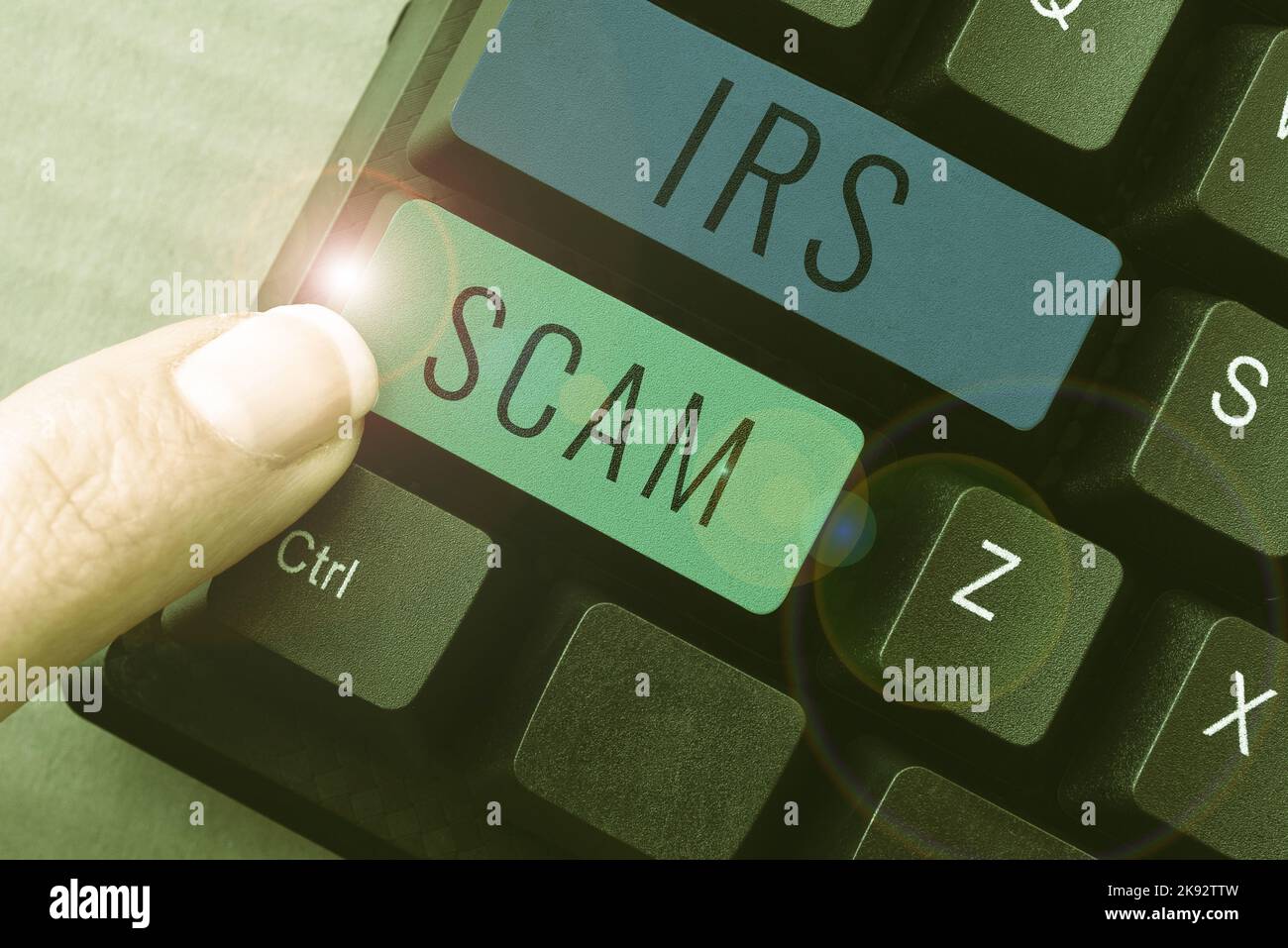 Hand writing sign Irs Scam. Conceptual photo targeted taxpayers by ...
