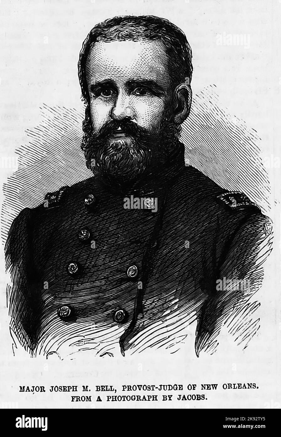 Portrait of Major Joseph M. Bell, provost-judge of New Orleans ...