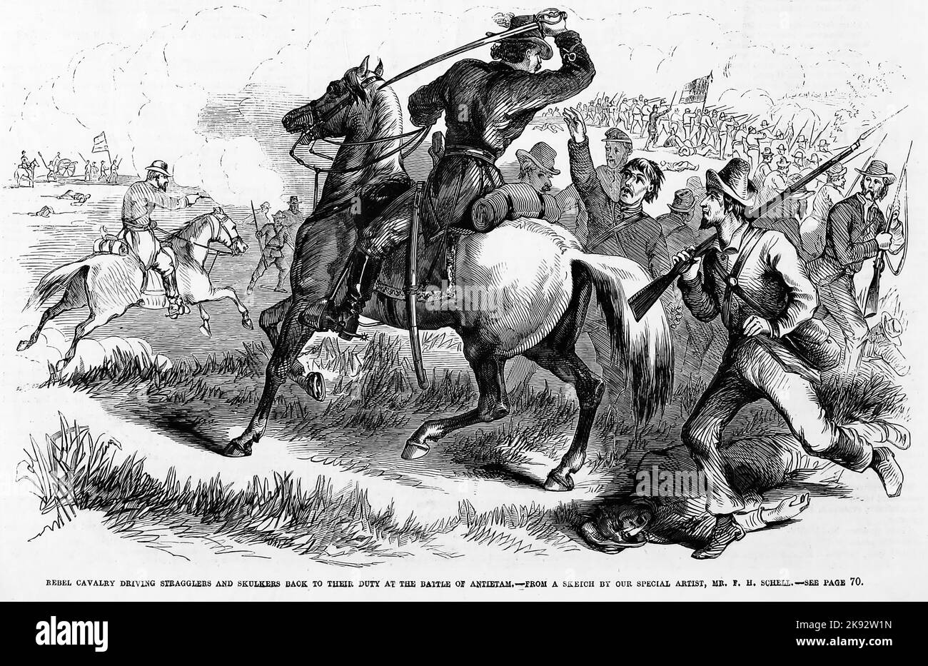 Us civil war confederate cavalry 1862 Black and White Stock Photos ...