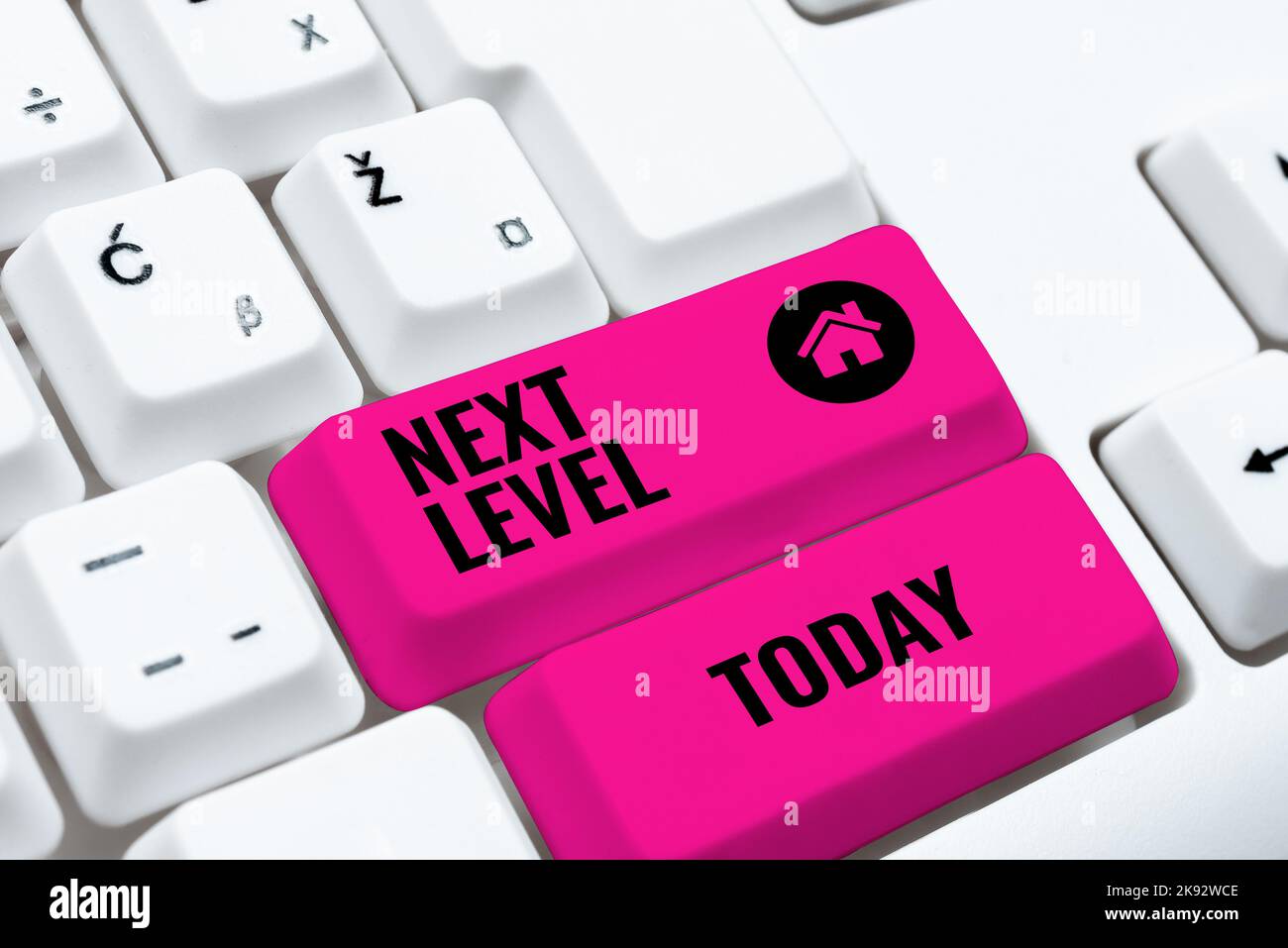 Writing Displaying Text Next Level Word Written On Having More Than One Floor And Referring To