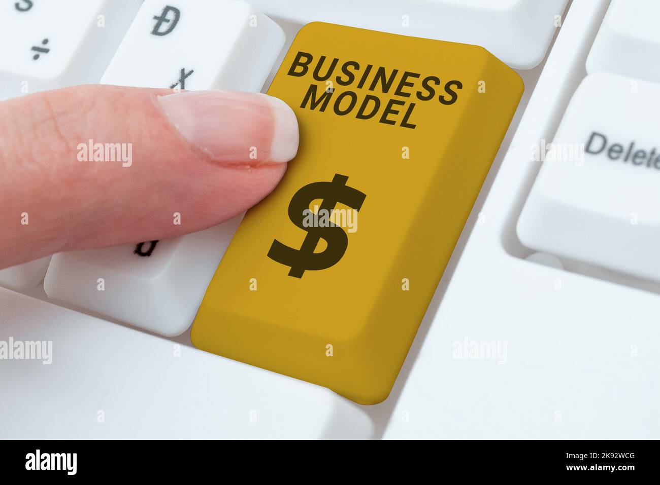 Conceptual display Business Model. Business concept model showing how a ...