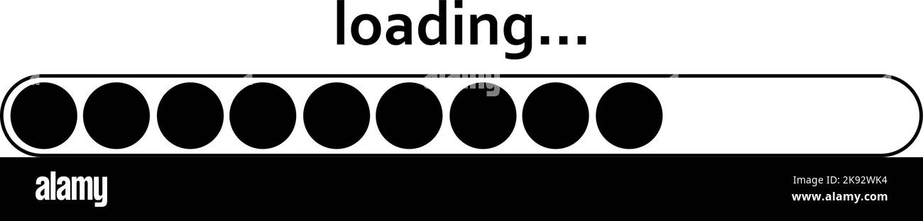 Download status scale, download progress on white background - Vector ...