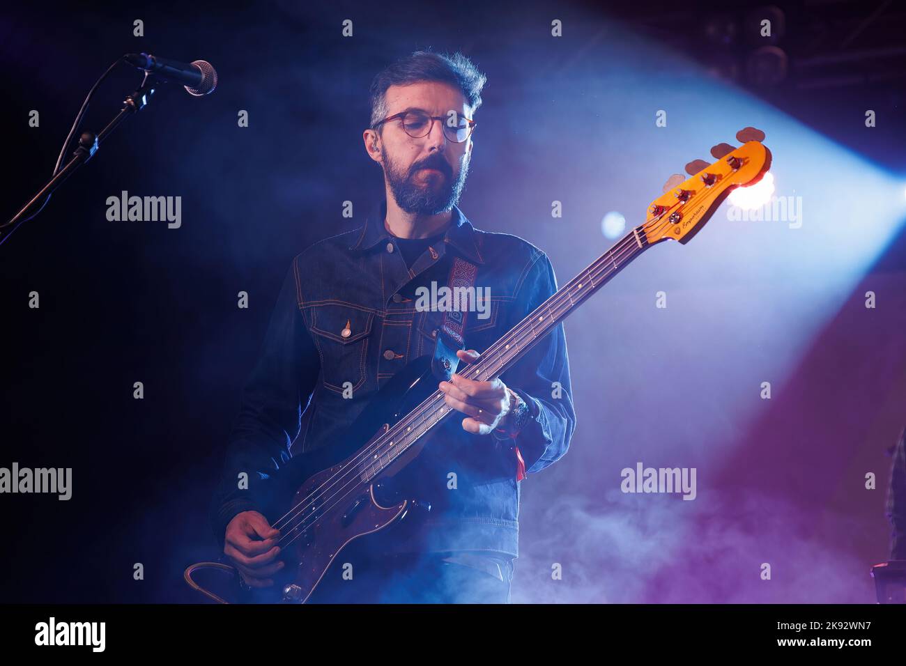 BARCELONA - APR: Mishima (band) perform on stage at Antiga Fabrica ...