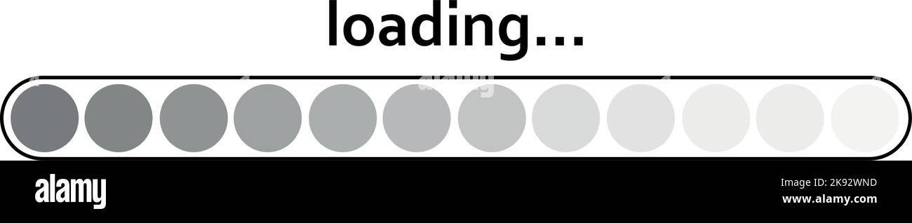 Download status scale, download progress on white background - Vector ...