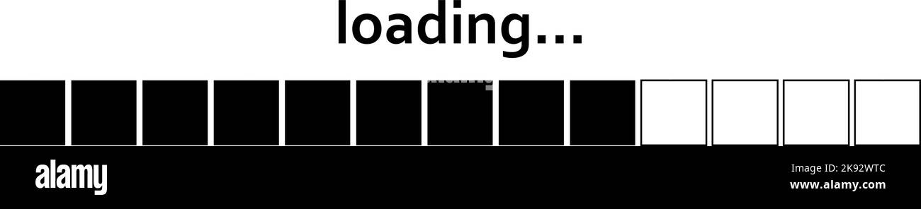 Download status scale, download progress on white background - Vector ...