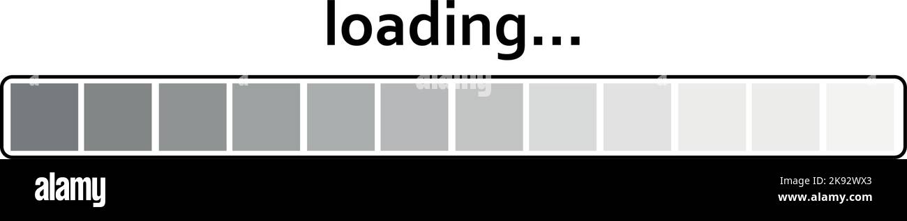 Download status scale, download progress on white background - Vector ...