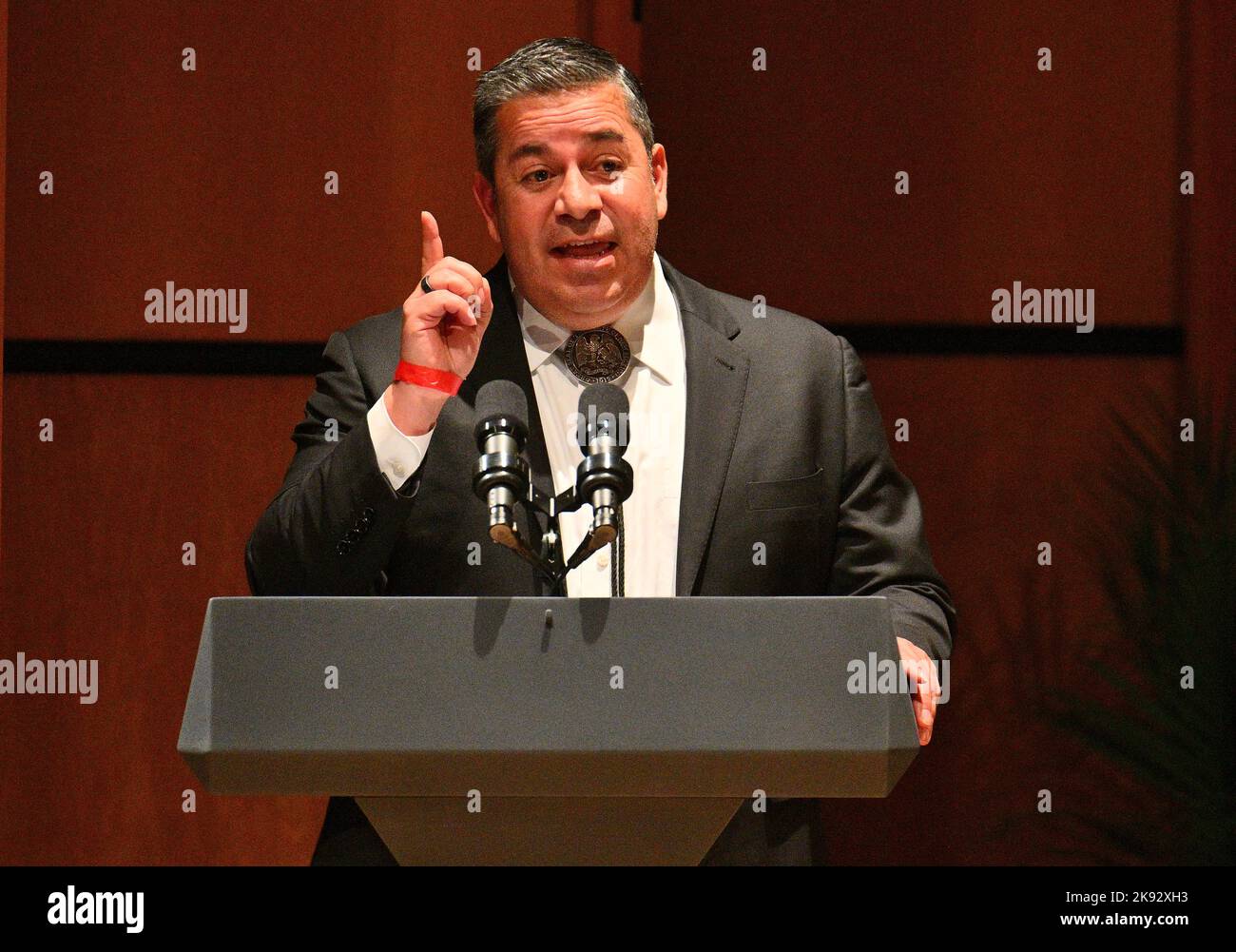 Representative Melanie Stansbury, a Democrat from New Mexico, speaks ...