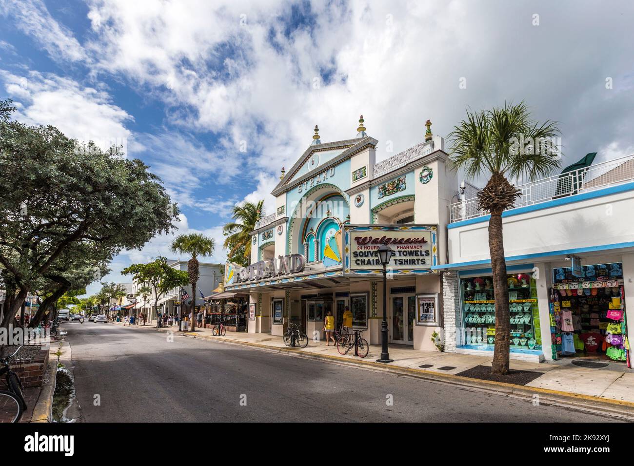 KEY WEST, USA - AUG 26, 2014: Key West cinema theater Strand in Key ...