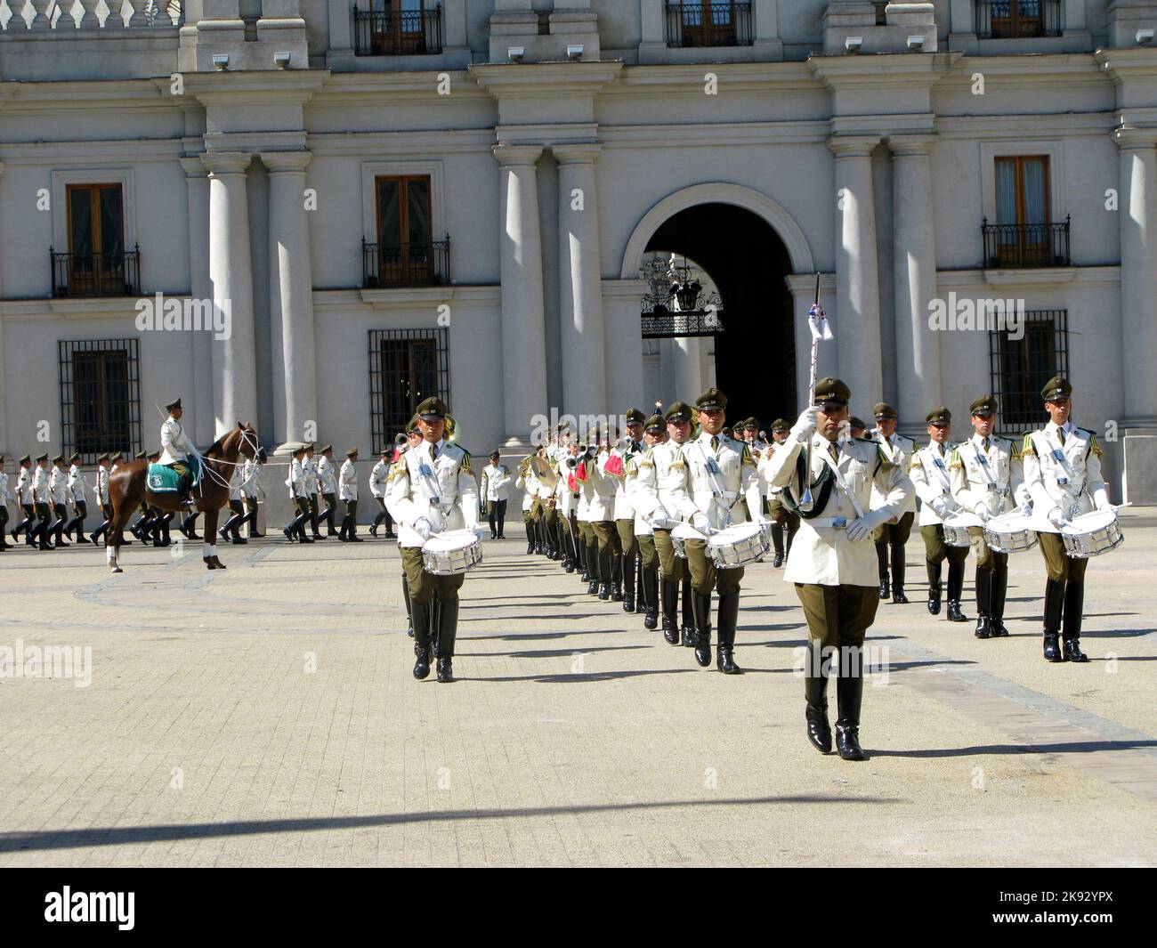 Soldiers in military parade santiago hi-res stock photography and ...