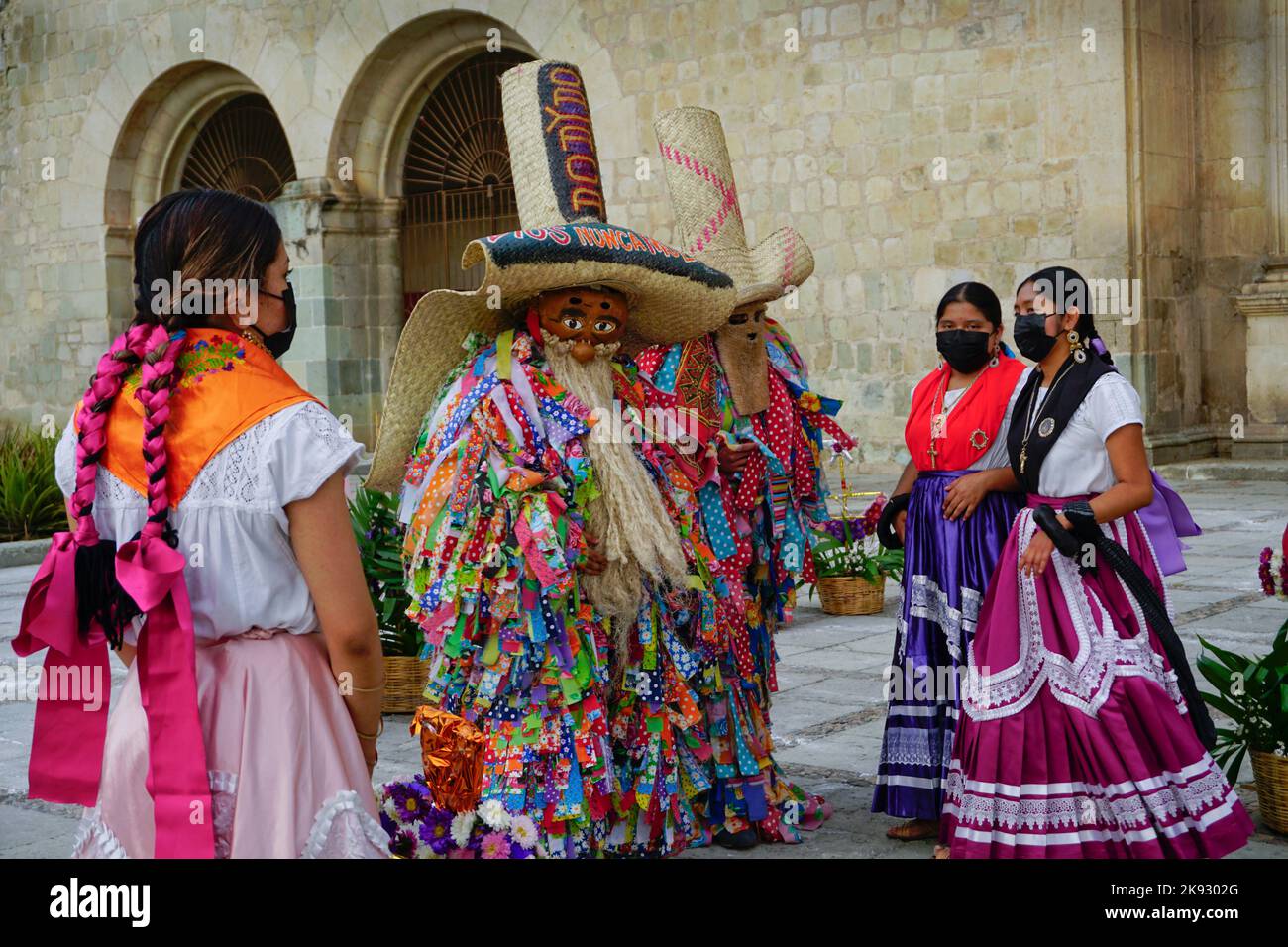 Wedding calenda dancers, Oaxaca de Juárez City, Oaxaca, Mexico Stock ...