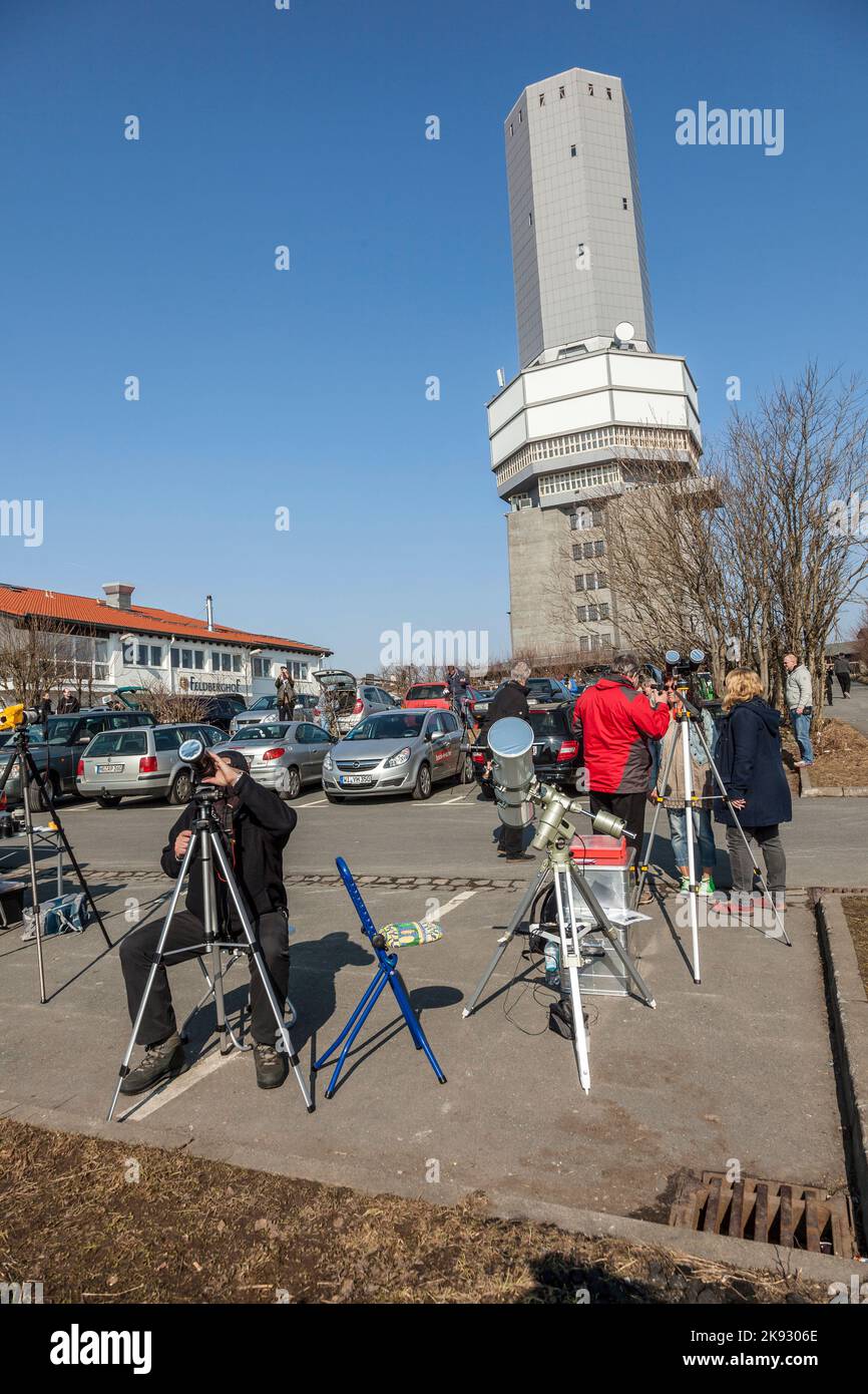 SCHMITTEN, GERMANY - MAR 20, 2014: radio and TV station at Mount ...