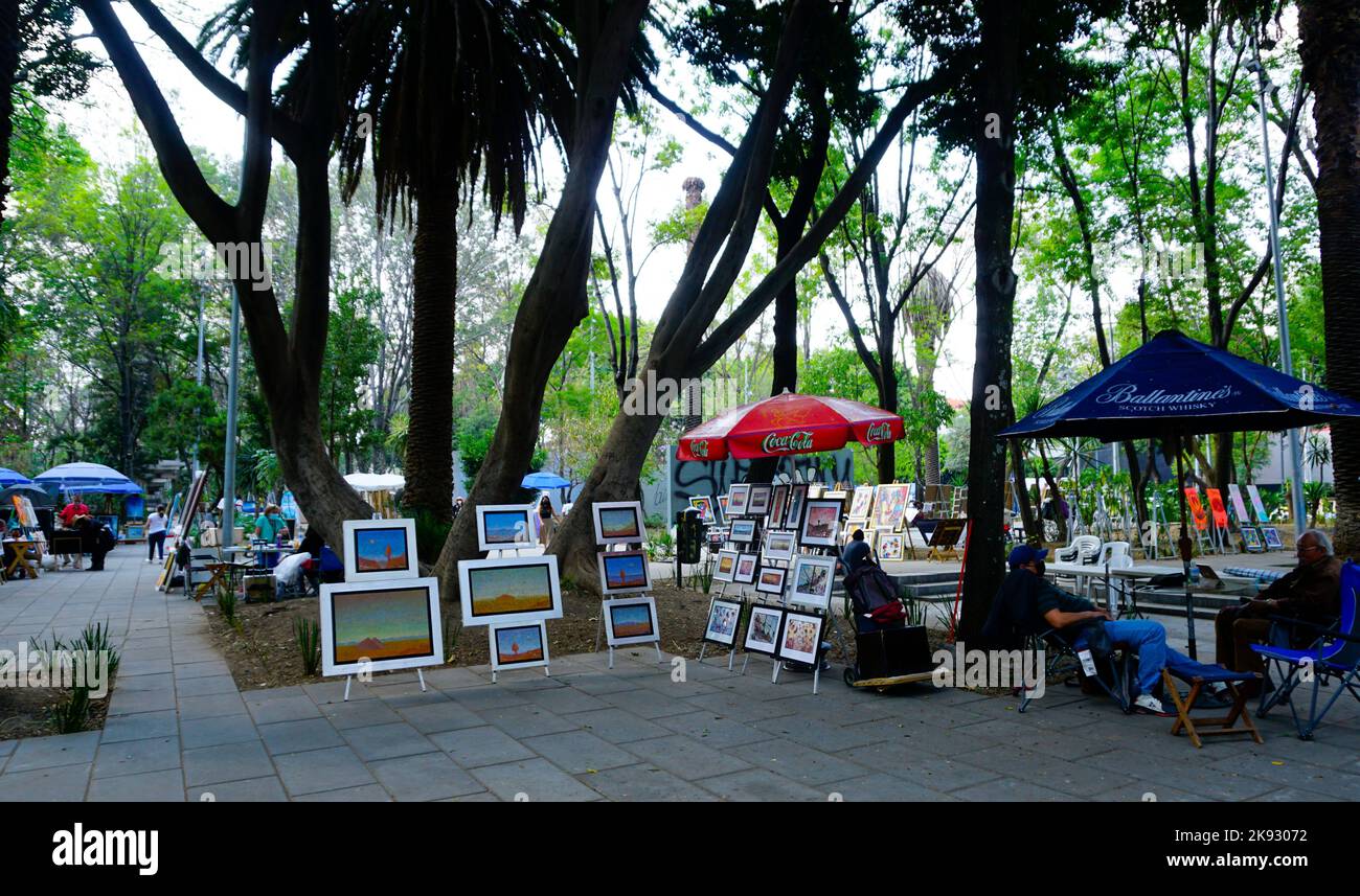 Artwork in the Jardine del Arte Sullivan, Mexico City, Mexico, CDMX ...