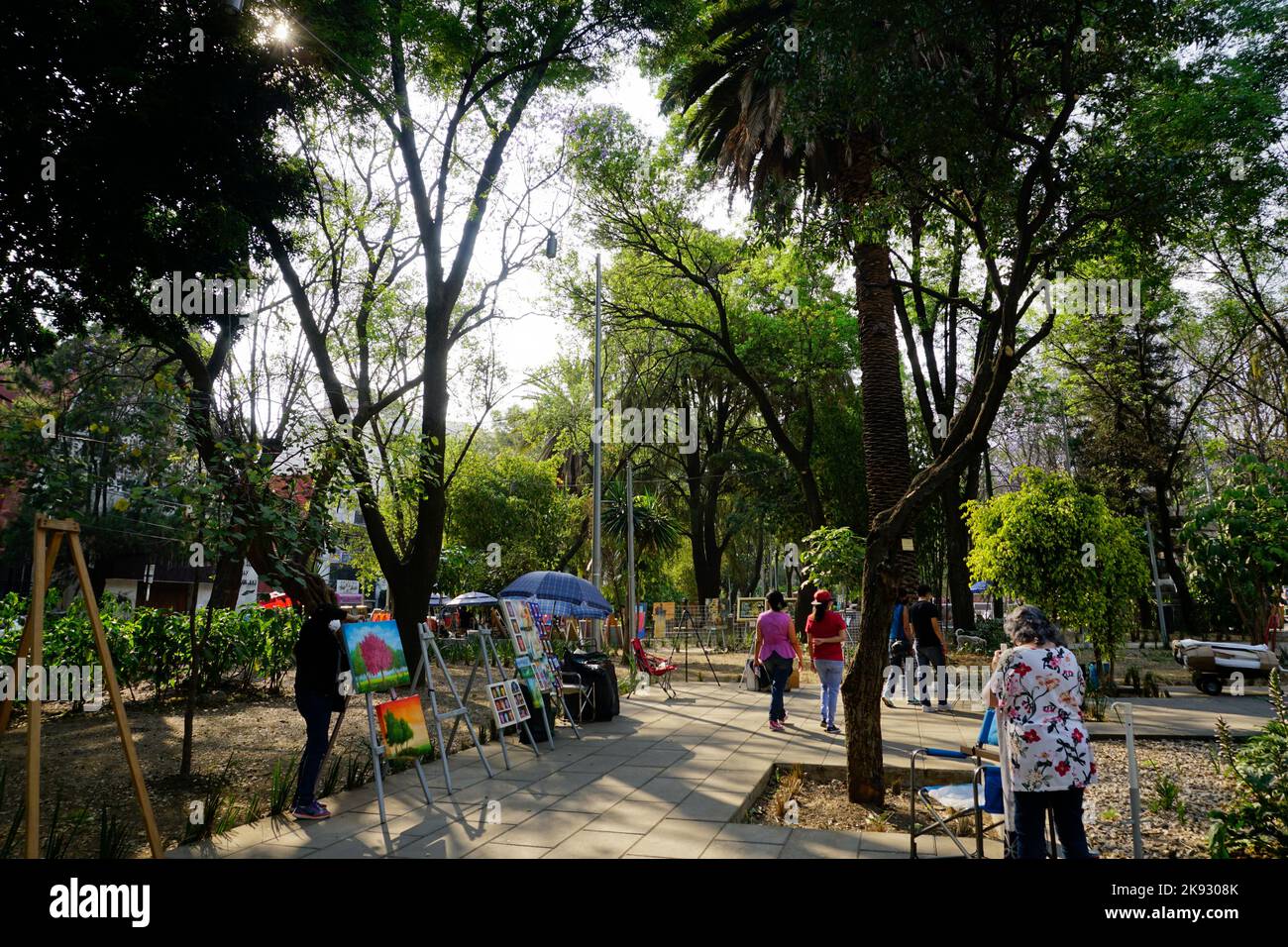 Artwork in the Jardine del Arte Sullivan, Mexico City, Mexico, CDMX ...