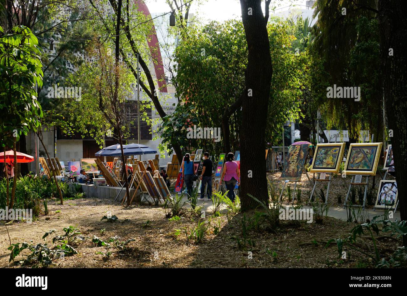Artwork in the Jardine del Arte Sullivan, Mexico City, Mexico, CDMX ...