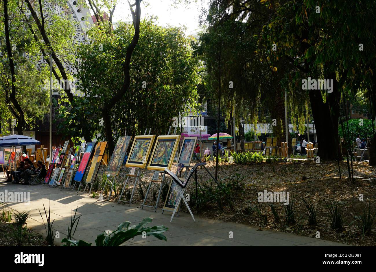 Artwork in the Jardine del Arte Sullivan, Mexico City, Mexico, CDMX ...