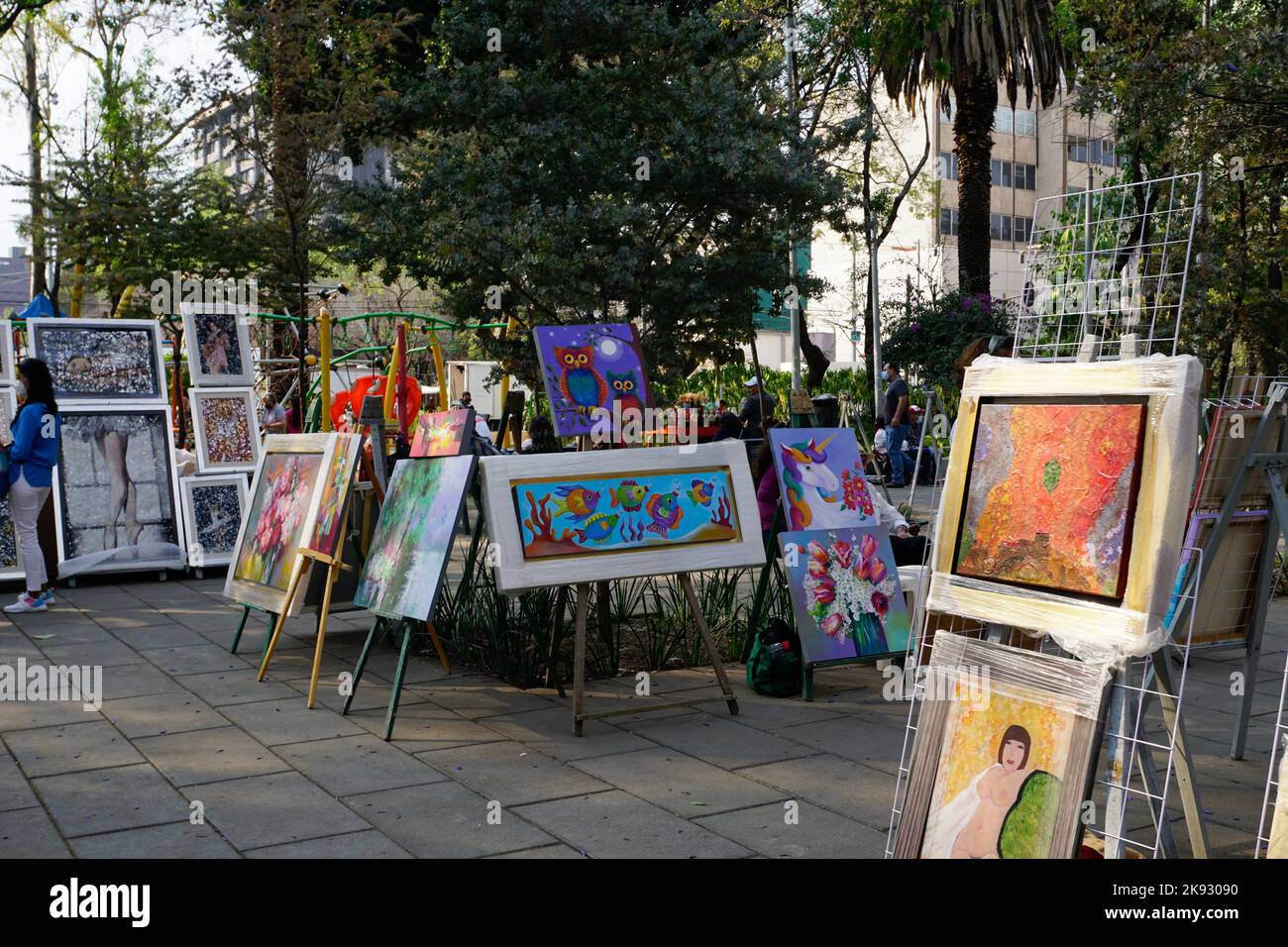Artwork in the Jardine del Arte Sullivan, Mexico City, Mexico, CDMX ...