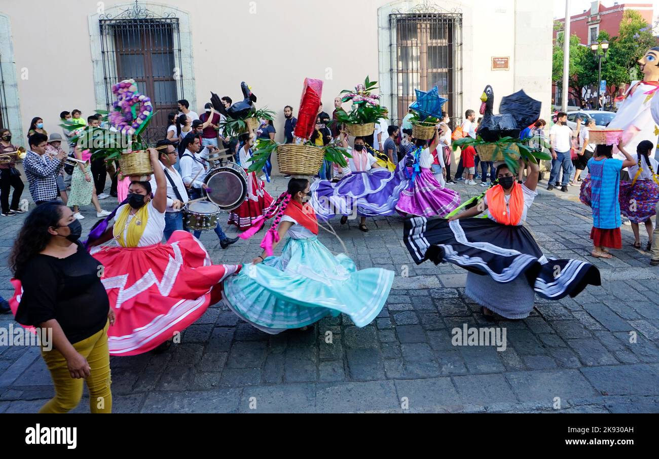 Social Entrepreneur Calenda parade, Oaxaca de Juárez City, Oaxaca ...