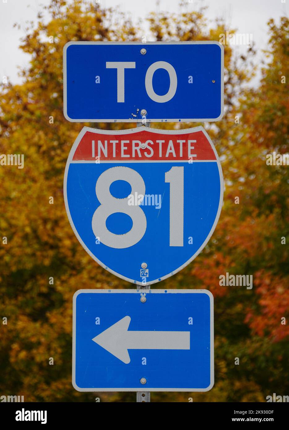 Scranton, Pennsylvania, U.S.A - October 19, 2022 - The road sign of ...