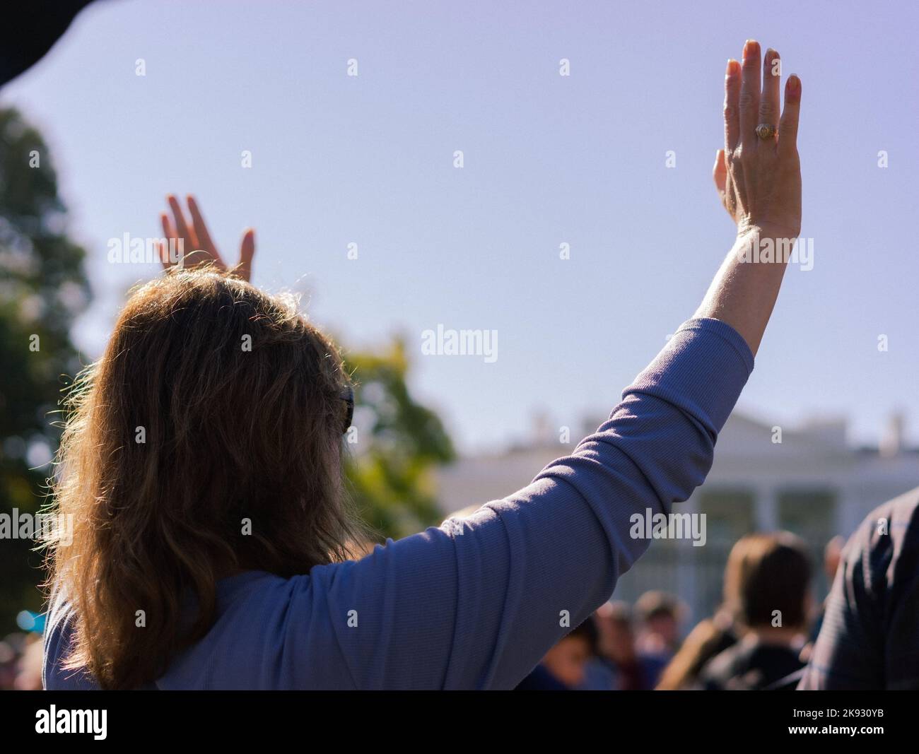 Hands gathered as in prayer photo hi-res stock photography and images ...
