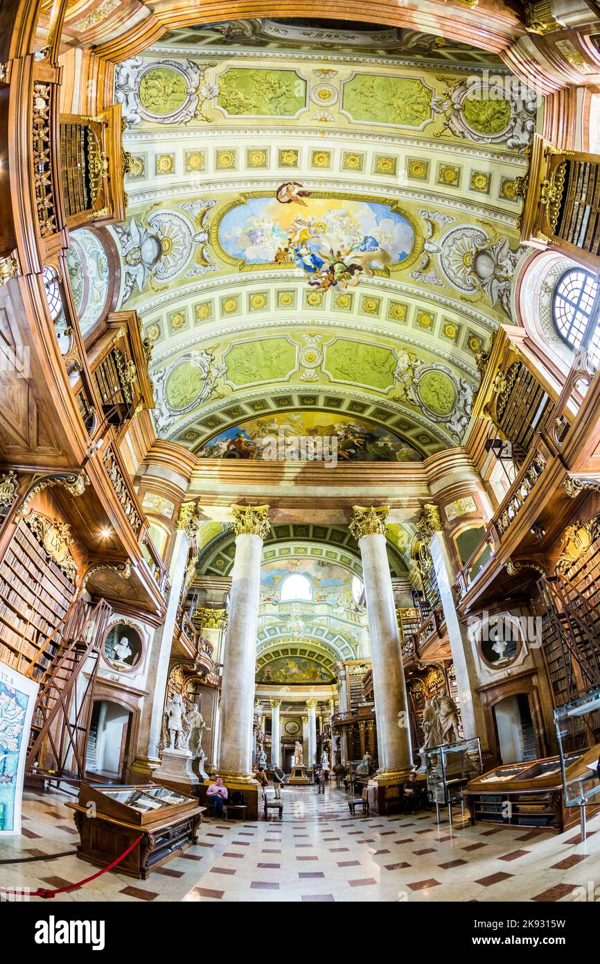 VIENNA, AUSTRIA - APR 24, 2015: books in the beautiful Austrian ...